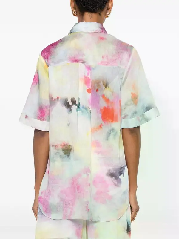 Aje Adina Floral Print Shirt