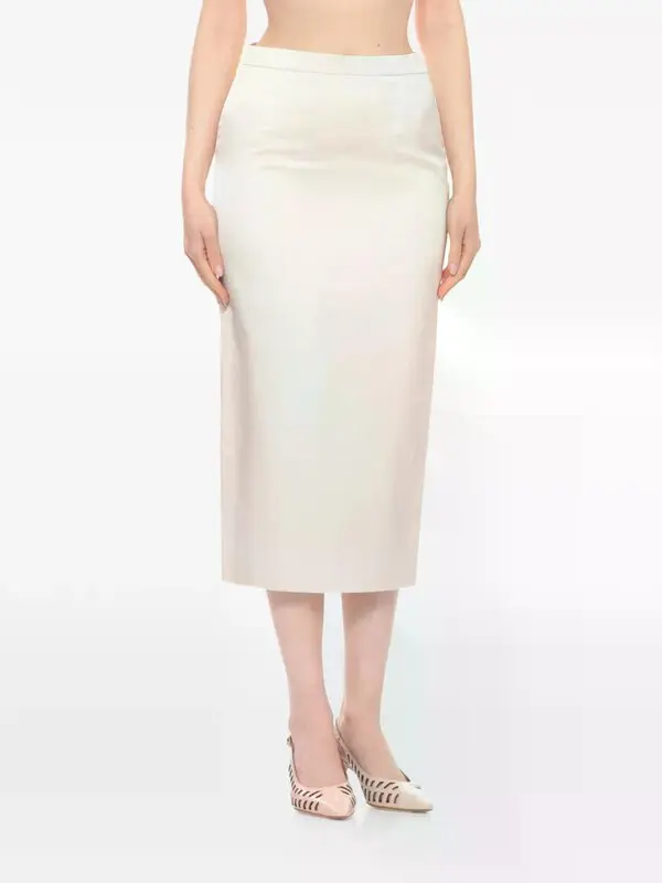 PT TORINO High-waisted Skirt With Rear Slit
