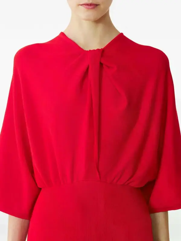 LANVIN Draped Three-quarter Sleeve Sweater
