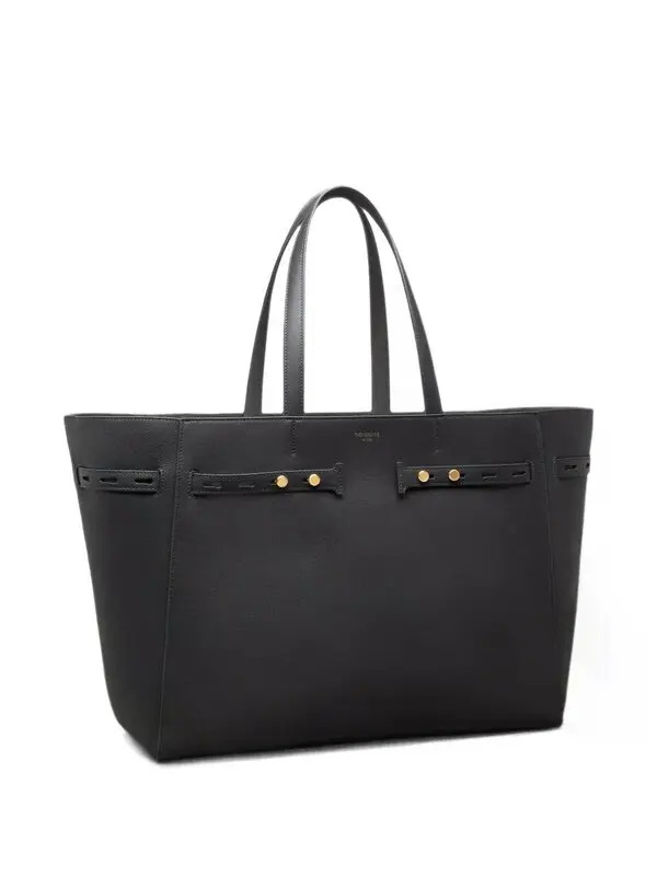 Thom Browne Mr. Thom Leather Tote Bag - Black