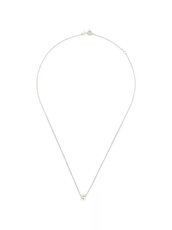 Le Gramme Alphabet Necklace - Silver