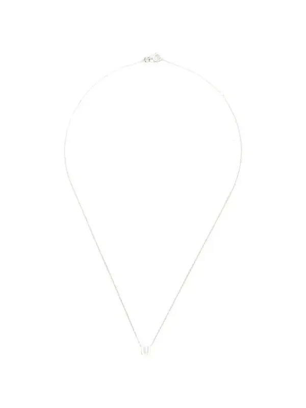 Le Gramme Alphabet Necklace - Silver