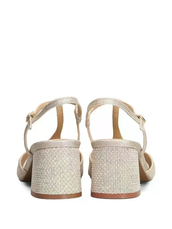 BIBI LOU Maica Crystal-embellished Sandals - Neutrals