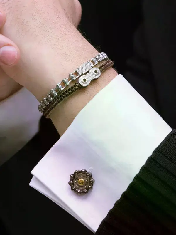 Tateossian Bici Gear Chain-link Cufflinks