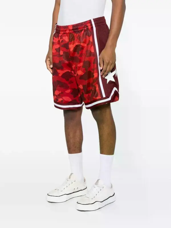 A BATHING APE Abc Camo Mesh Basketball Shorts