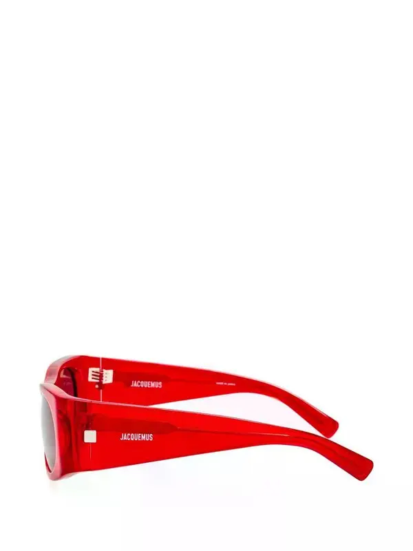 Jacquemus Logo-detail Sunglasses - Red