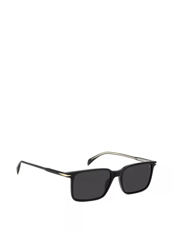 DB EYEWEAR BY DAVID BECKHAM Rectangle Frame Sunglasses With Gold-tone Hardware