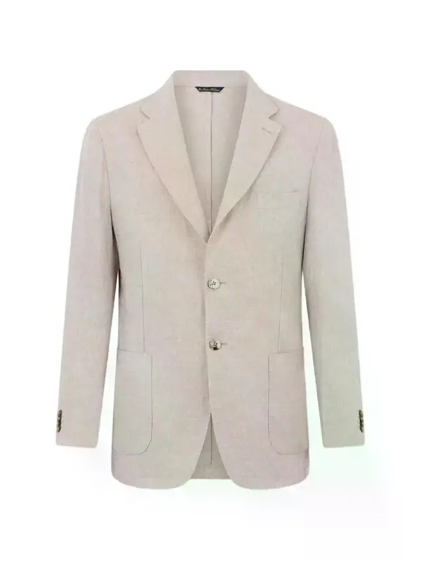 Brooks Brothers Single-breasted Linen Blazer - Neutrals