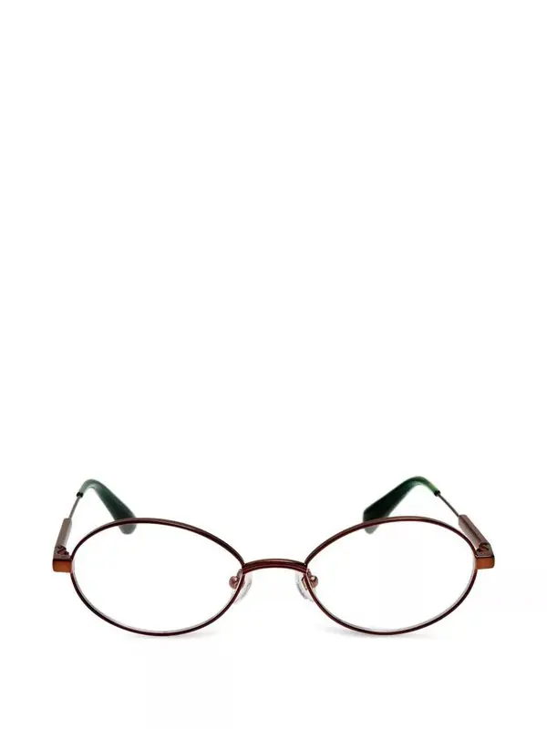 Jacquemus Meunier Oval Eyeglasses - Brown