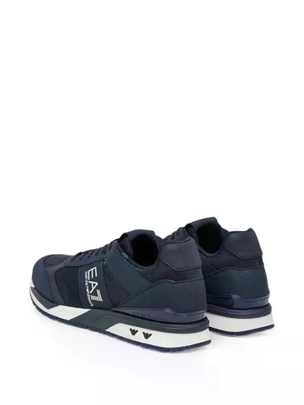 EA7 Logo Print Panelled Sneakers