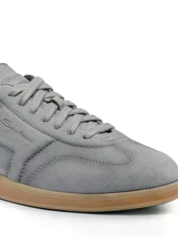 Santoni Suede Lace-up Sneakers
