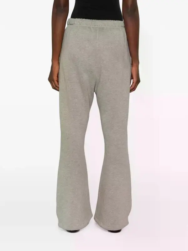 Fear Of God Drawstring Waist Flared Cotton Track Pants - Grey
