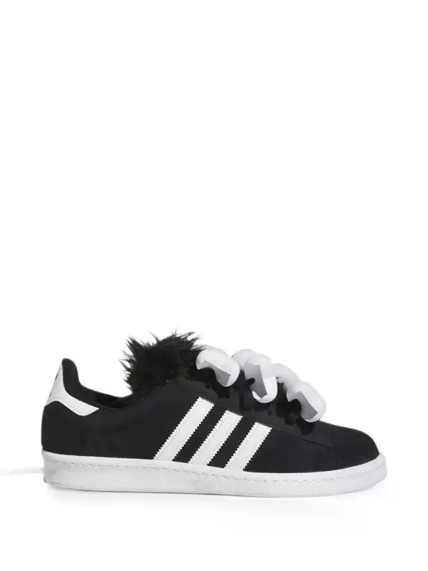 Adidas X Jeremy Scott Bone-appliqué Campus 80s Sneakers - Black