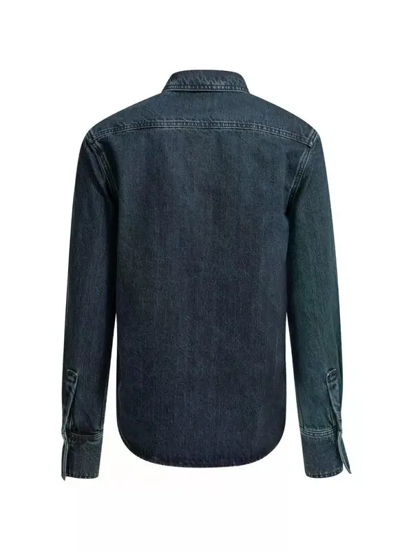 SA SU PHI Denim Shirt With Concealed Fastening