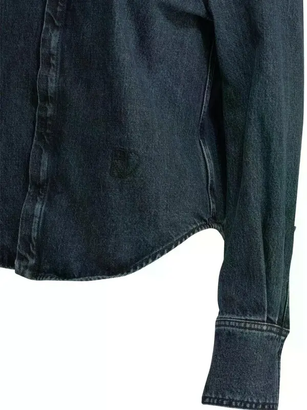 SA SU PHI Denim Shirt With Concealed Fastening