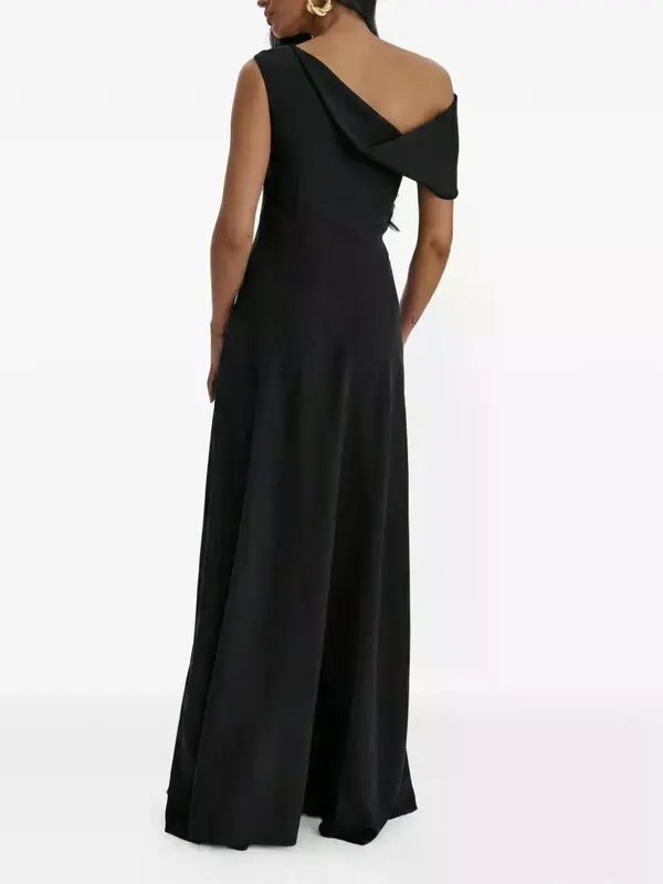 MOOS STUDIO Off-shoulder Panelled Gown