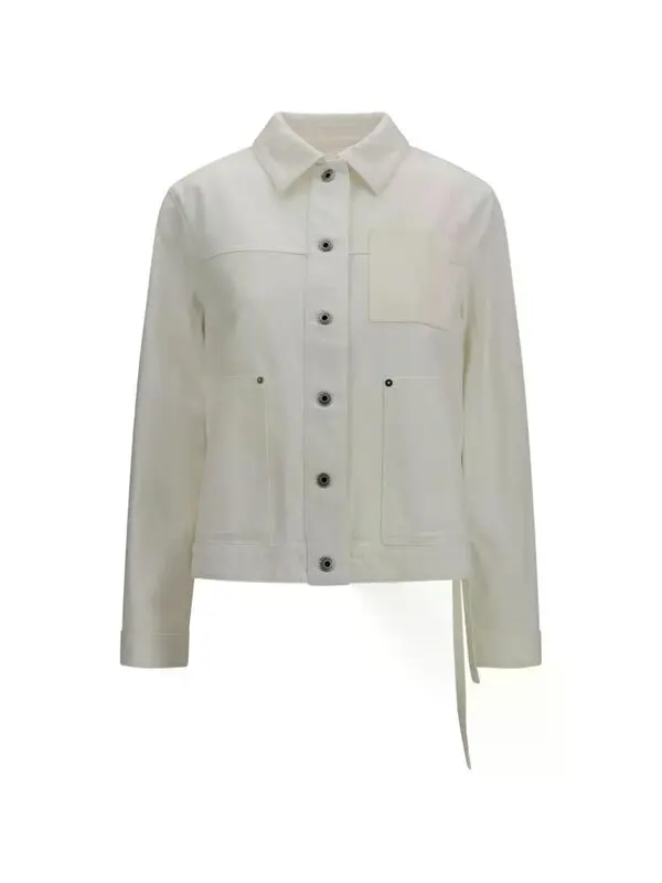 Loewe Anagram-debossed Denim Jacket - White