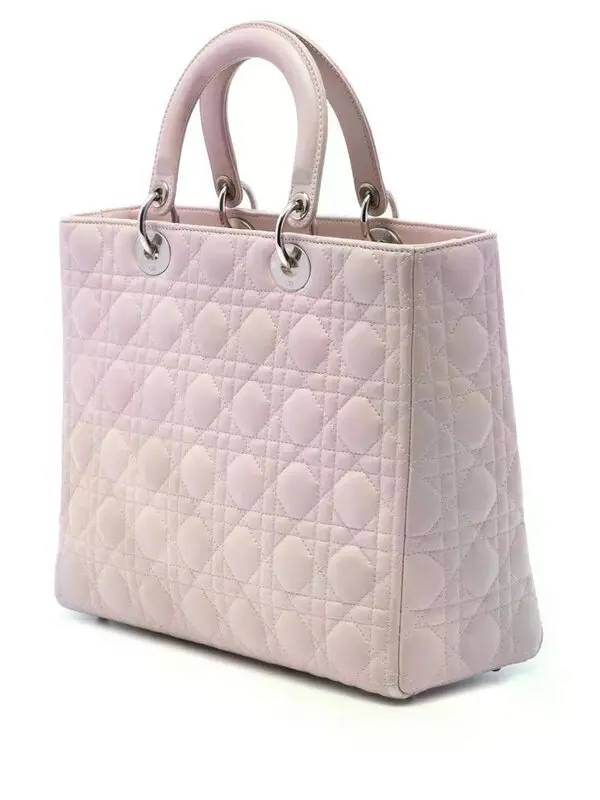 Dior Lambskin Cannage Lady Satchel - Pink
