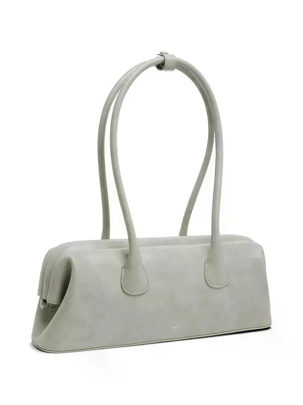 OSOI Boat Wide Leather Shoulder Bag - Grey