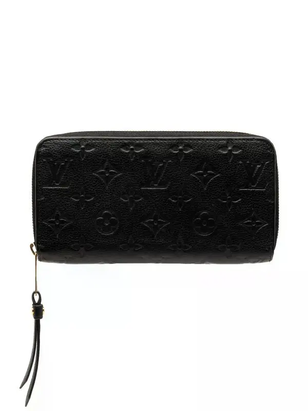 LOUIS VUITTON 2021-2026 Monogram Empreinte Zippy Wallet Long Wallets - Black