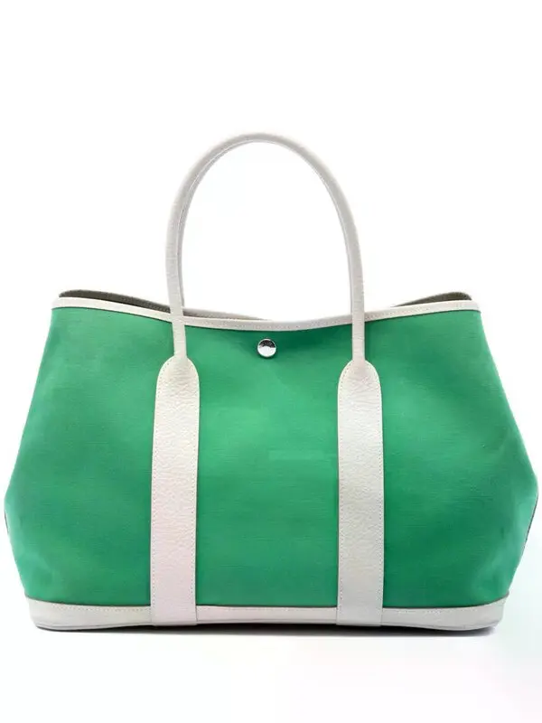 Hermès 2016 Toile And Negonda Garden Party 36 Tote Bag - Green
