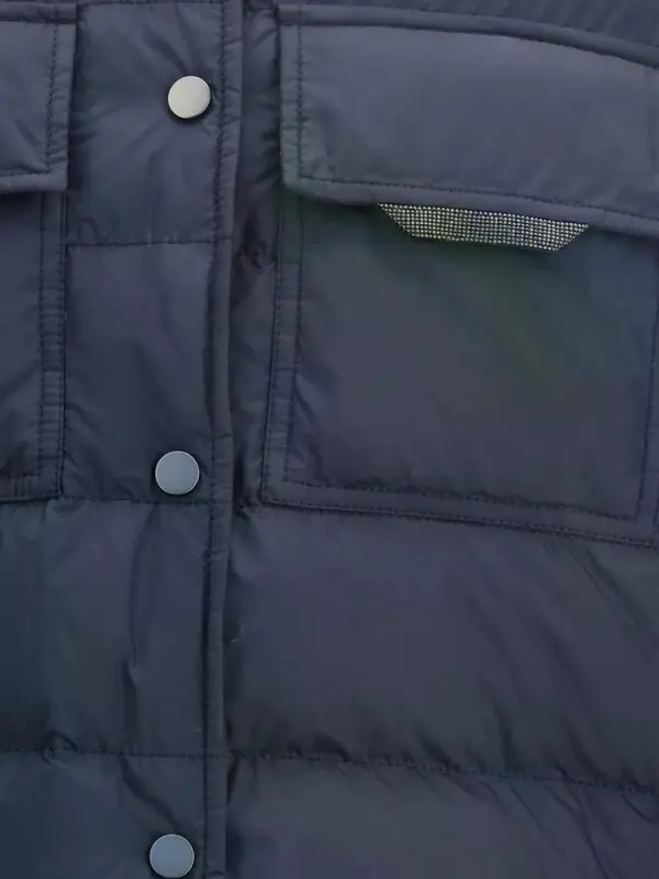 Brunello Cucinelli Monili Chain Padded Jacket