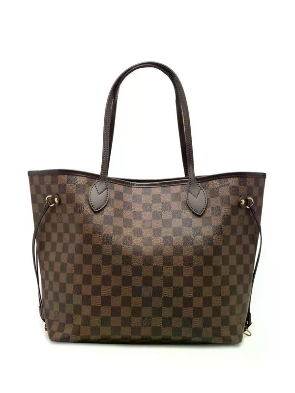 LOUIS VUITTON Damier Ebene Neverfull Mm Tote Bag