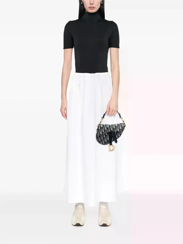 Dior 2018 Mini Oblique Canvas Saddle Bag Satchel - Blue