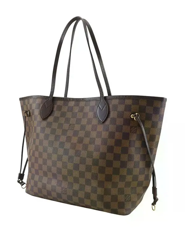 LOUIS VUITTON Damier Ebene Neverfull Mm Tote Bag - Brown