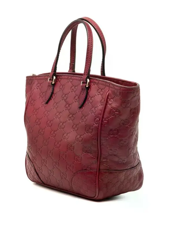 Gucci 2000-2015 Small Guccissima Bree Satchel - Red