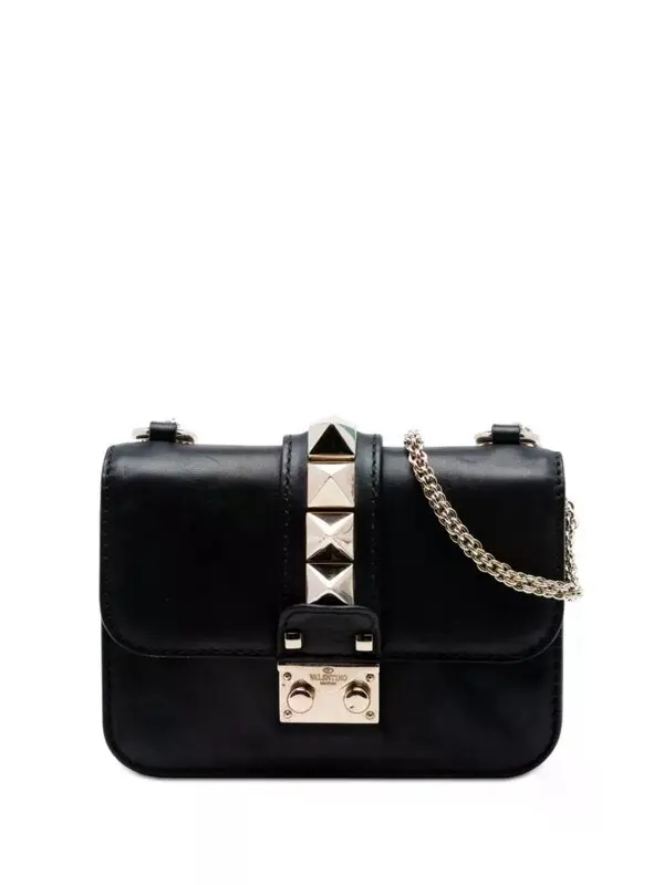Valentino Garavani Rockstud Glam Lock Crossbody Bag - Black