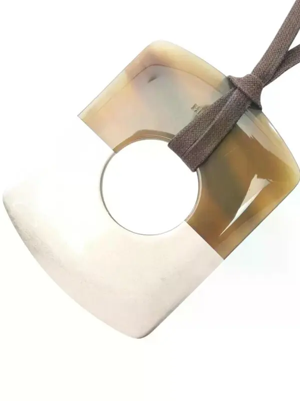 Hermès Dalva Pendant Necklace In Lacquered Buffalo Horn