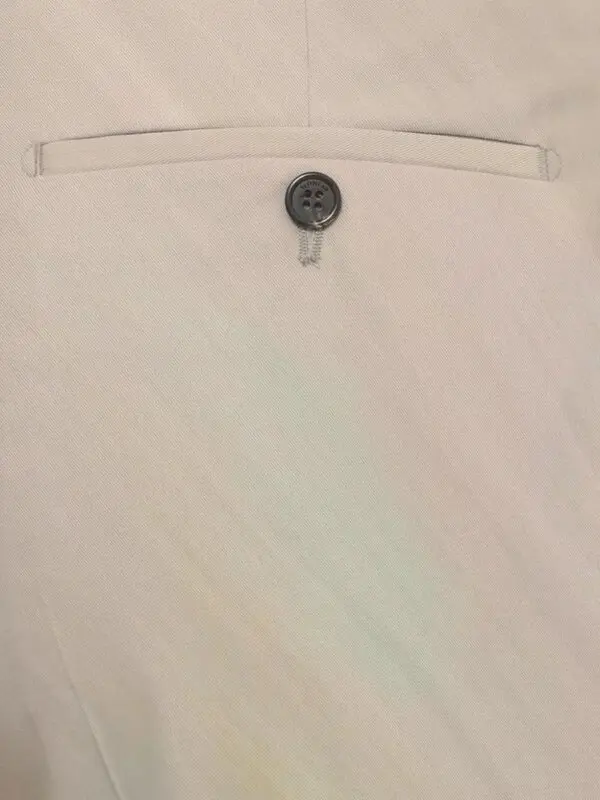 Incotex Pleated Pressed-crease Cotton Trousers