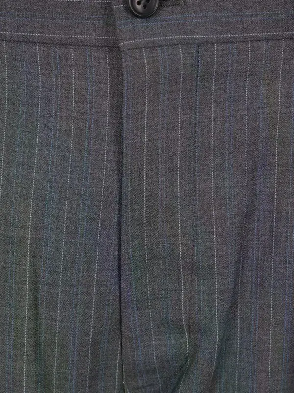 Comme Des Garçons Draped Pinstripe Trousers