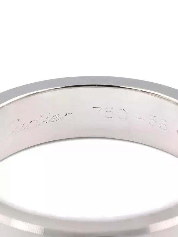 Cartier 18kt White Gold Diamond Love Ring - Silver