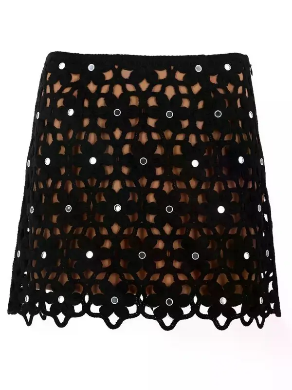 Michael Kors Mirror Embellished Mini Skirt