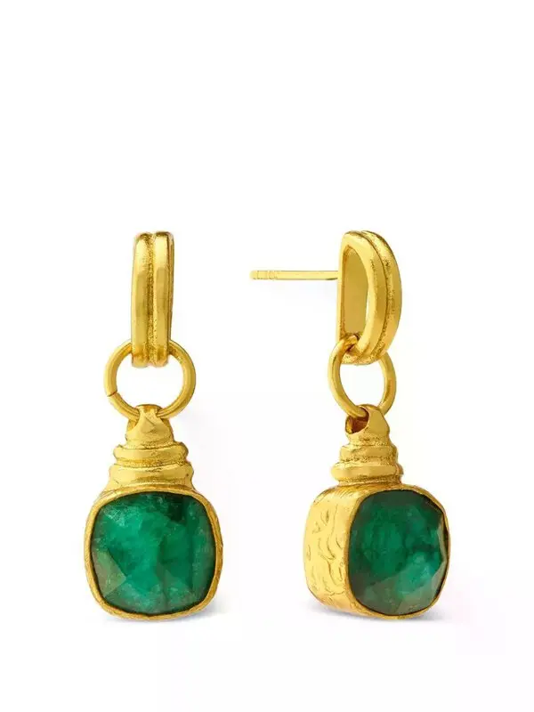 OTTOMAN HANDS Eleanor Emerald Drop Earrings - Gold