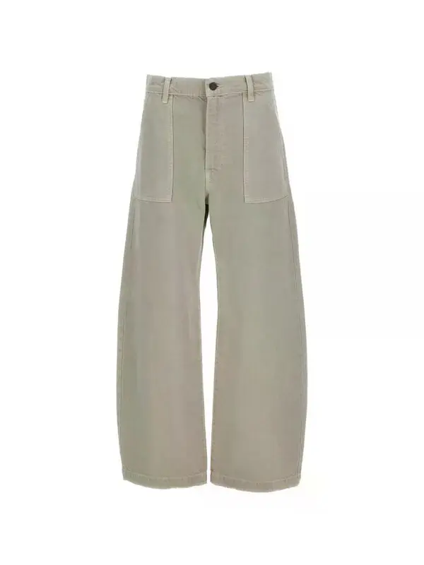 FRAME The Bow Barrel-leg Jeans - Neutrals