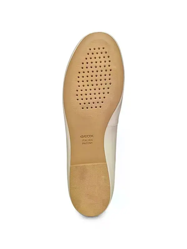 Geox Palmaria Ballet Flats With Bow Detailing - Neutrals