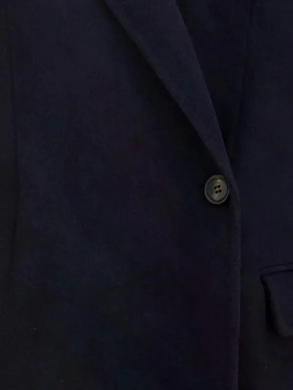 Brunello Cucinelli Single-breasted Merino Wool Jacket - Blue