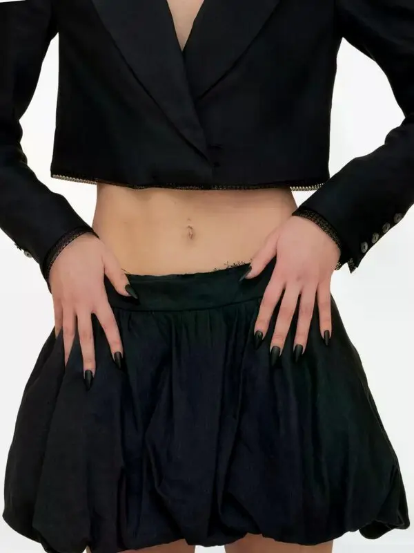 CONTESSA MILLS Bubble-hem Gathered Skirt