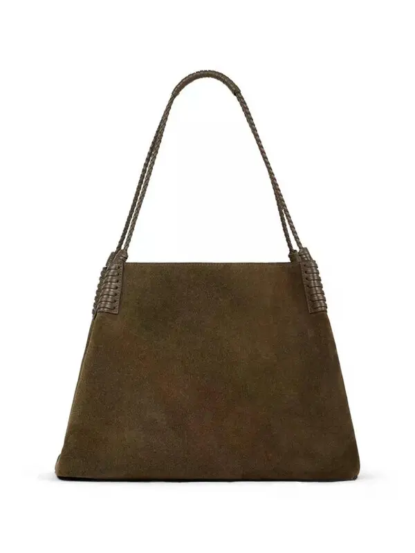 Etro Large Libra Suede Tote Bag - Green