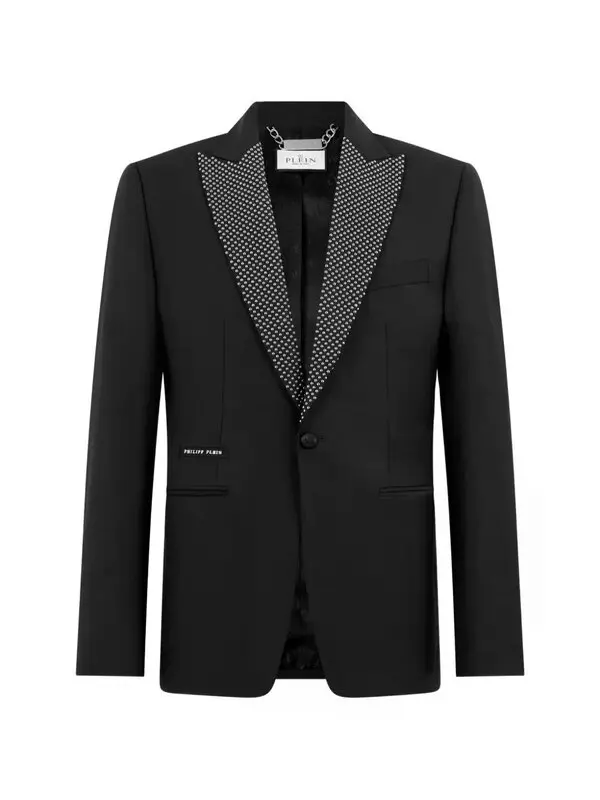 Philipp Plein Embellished Buttoned Blazer