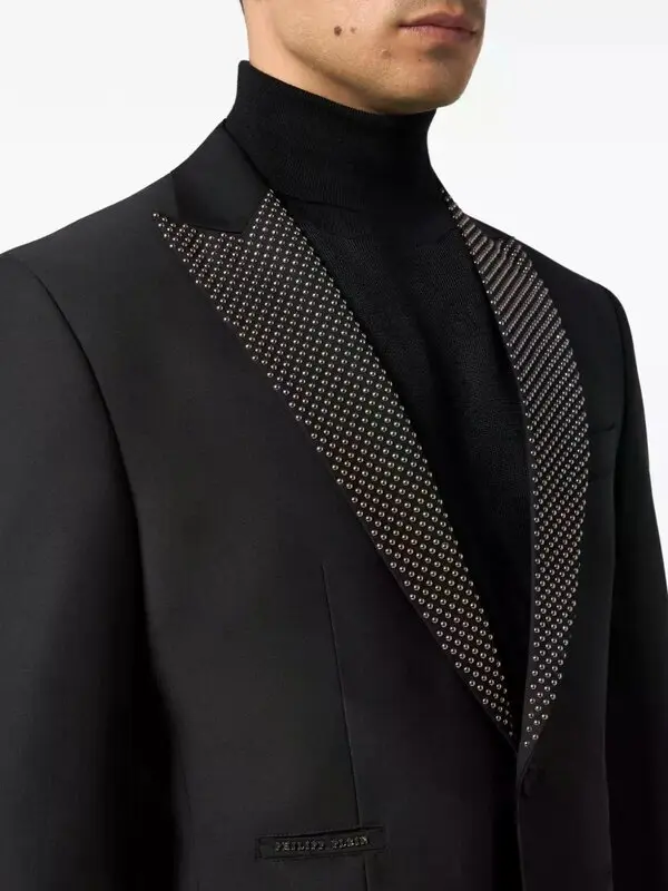 Philipp Plein Embellished Buttoned Blazer