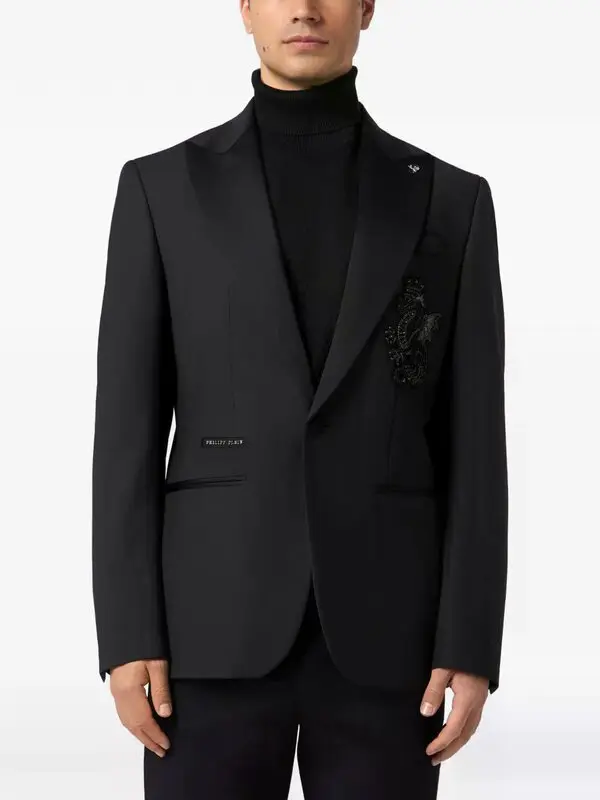 Philipp Plein Dragon Beaded Blazer