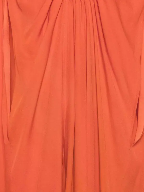 Raquel Diniz Emilia Draped Halterneck Maxi Dress