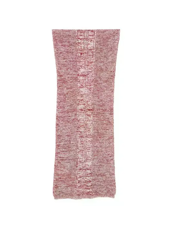 Missoni Cable-knit Space-dye Scarf - Red
