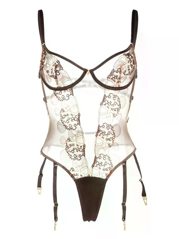 IHUOMA Divine Feminine Embroidery Body - Brown