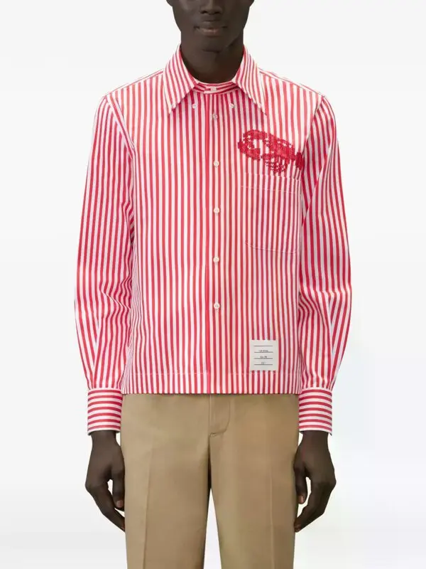 Thom Browne Lobster Striped Shirt