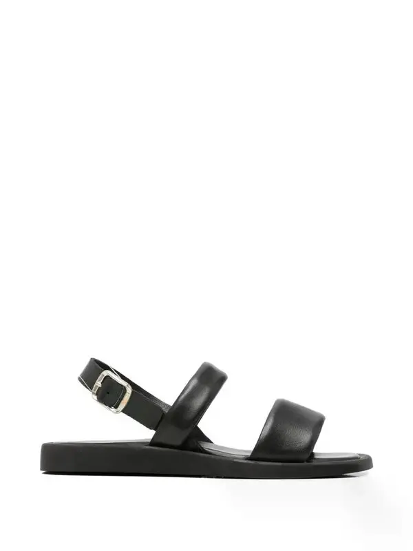 SERGIO MORETTI FIRENZE Padded Strap Buckle-fastening Sandals - Black
